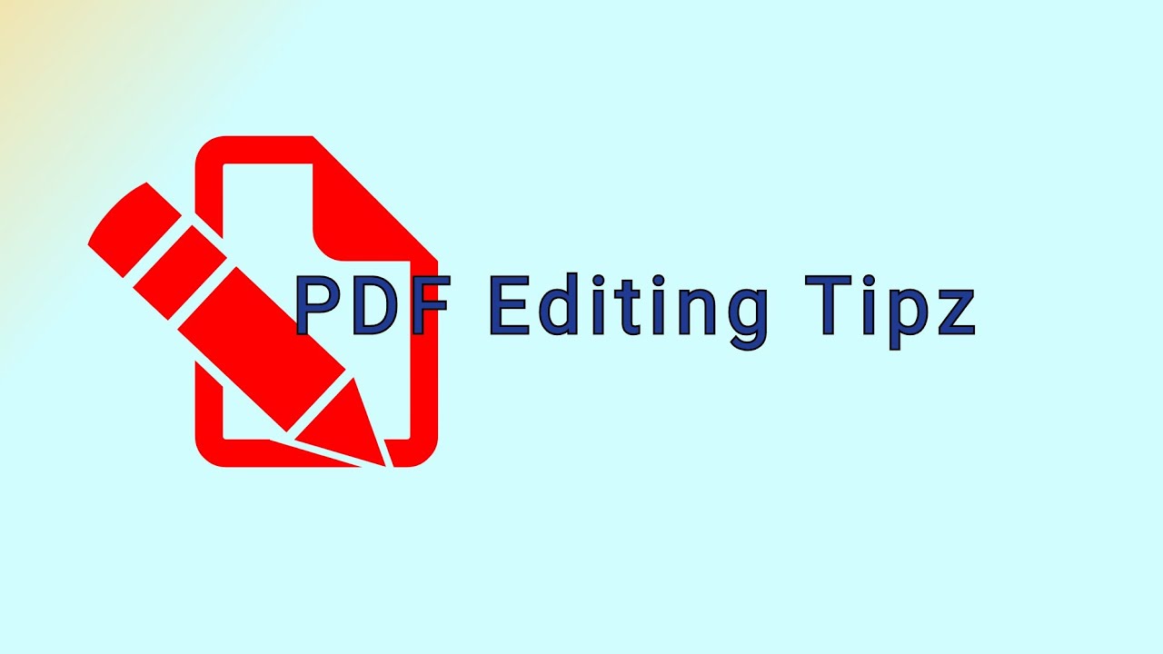 Smart Tip PDF Editing Tips - Easy & Quick - YouTube