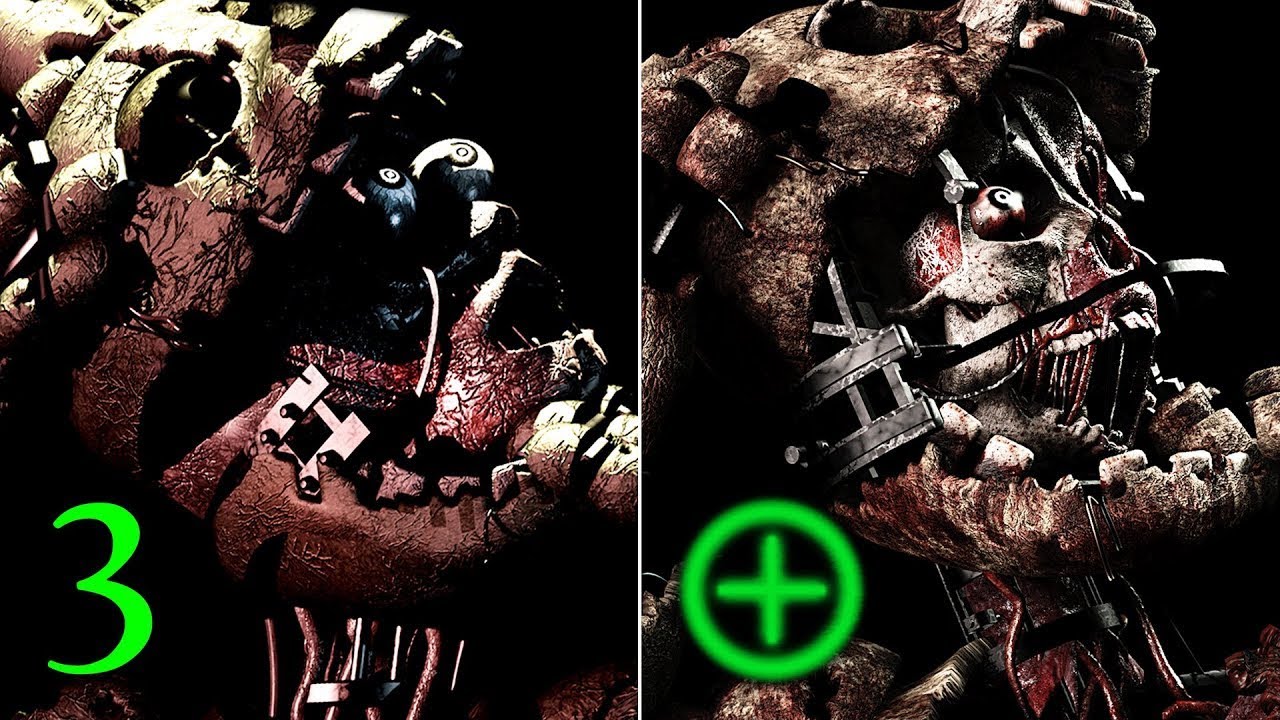 ORIGINAL FNAF 3 vs. FNAF 3 Plus (Fazbear's Fright Attraction) - YouTube
