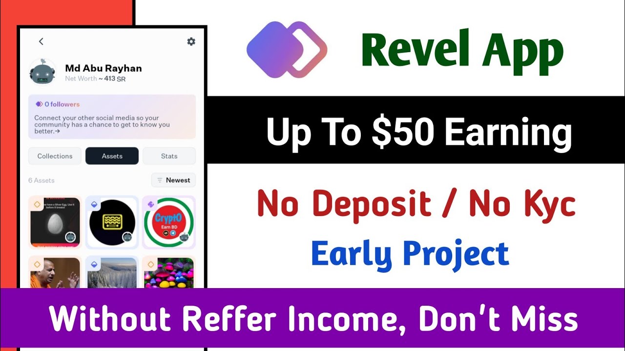 Revel App Airdrop || Up To $50 Earning || New Wallet Airdrop || New ...