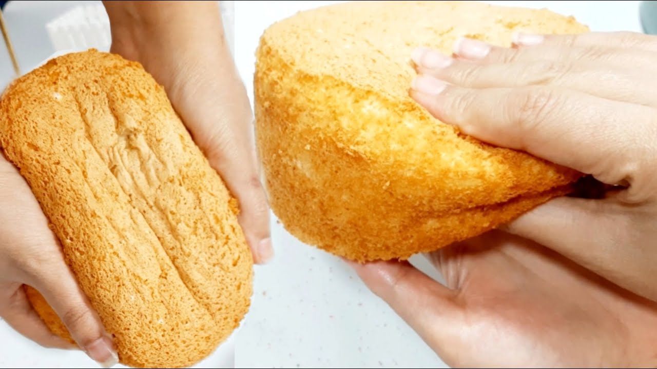 Sponge cake with only 4 main ingredients, cake without milk and oil ...