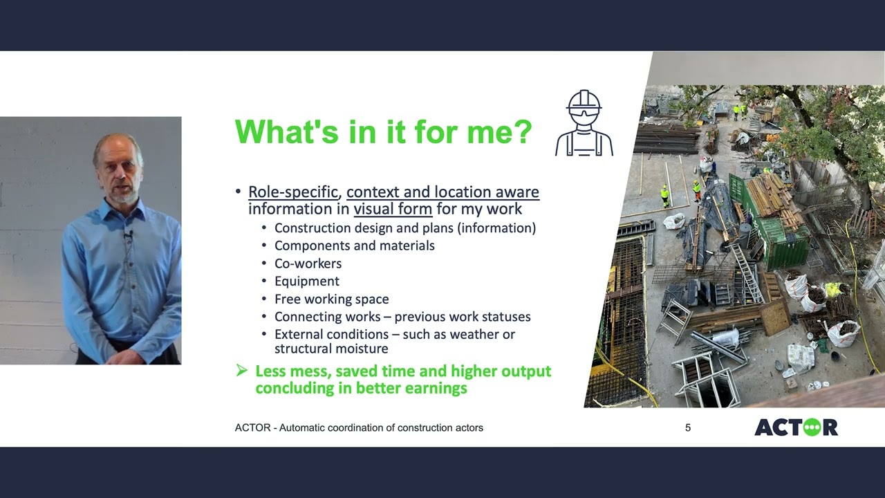 ACTOR: VTT's research on construction workers' information needs and ...