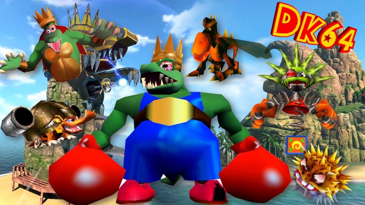 Nintendo64 - DK64 All bosses compilation - YouTube