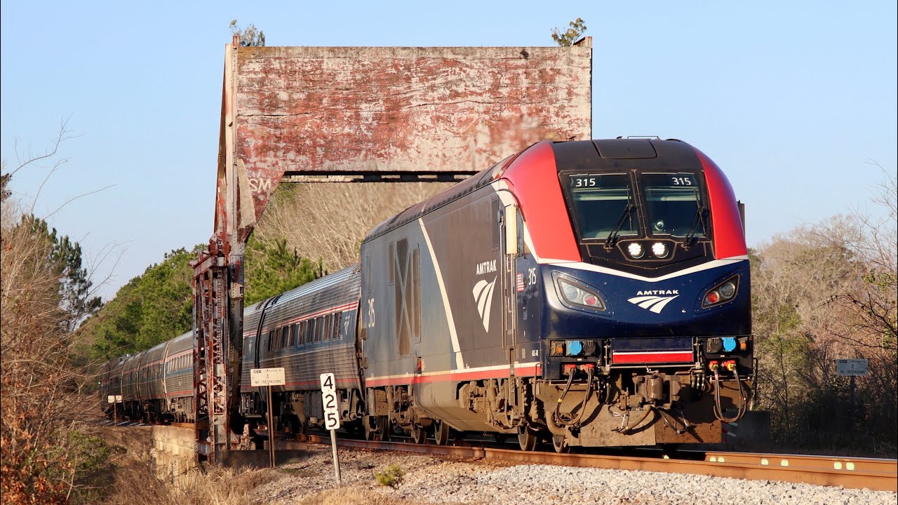Amtrak 90 the NB Palmetto w/ 315 Leading - YouTube