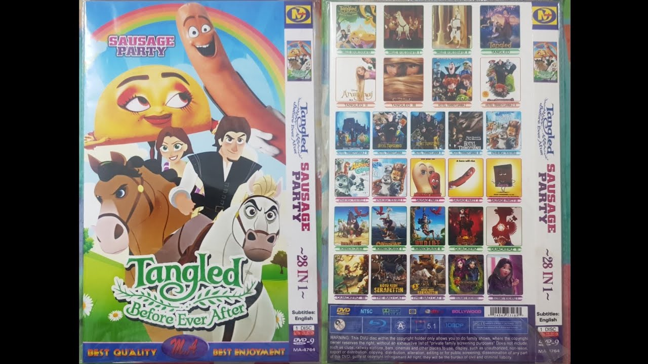 Tangled Before Ever After Sausage Party DVD Menu 2019 - YouTube