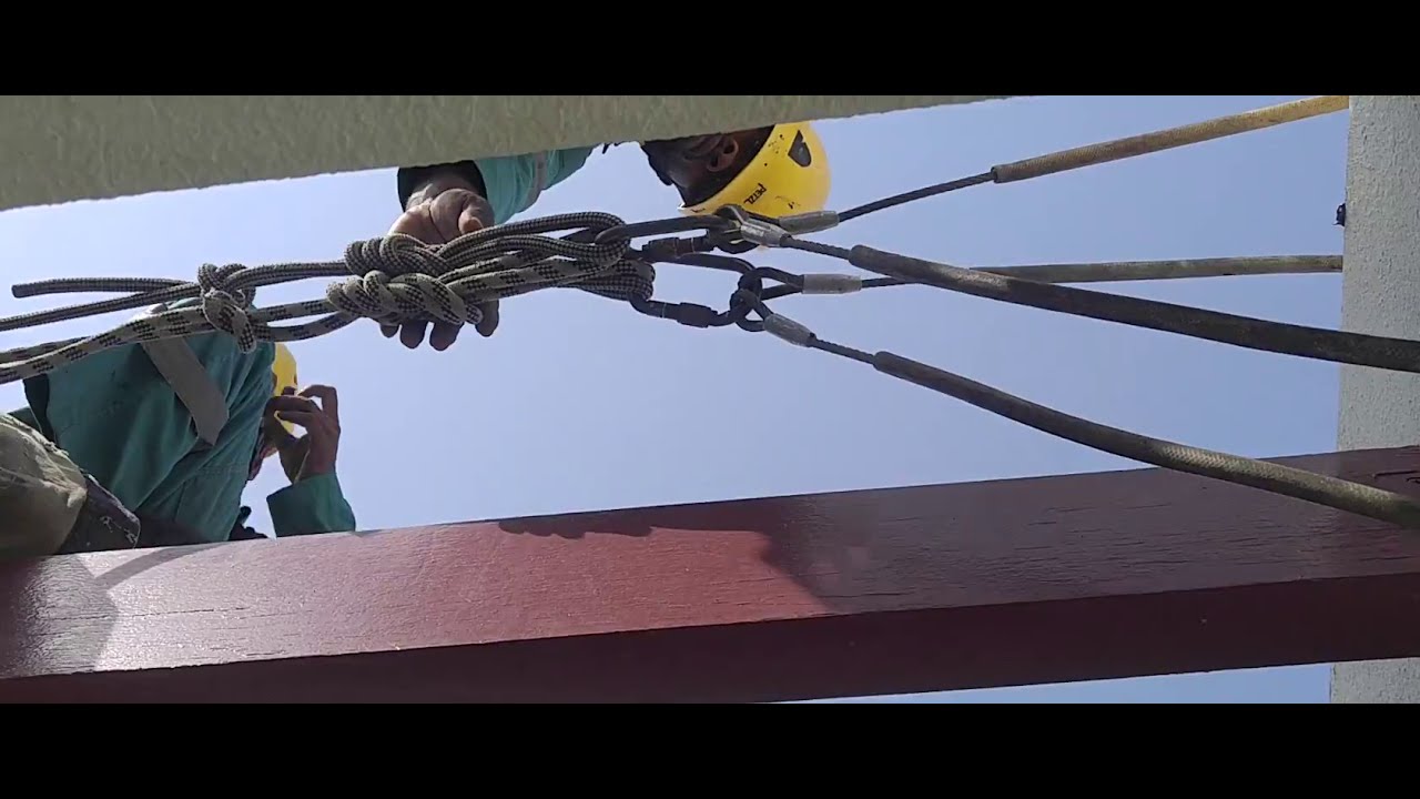 Rope access Rigging. Rope Transfer with Rigging on buildings. - YouTube
