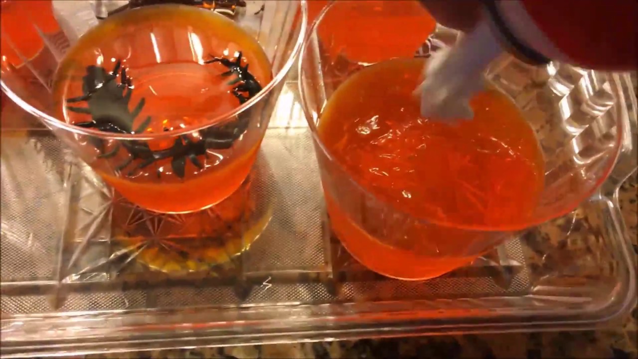 Creepy Halloween Jello Cups | Halloween Fun - YouTube
