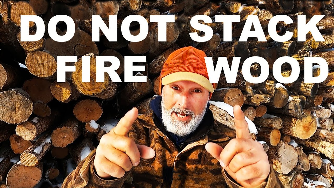 FIREWOOD STACKING IS A WASTE OF TIME! - YouTube