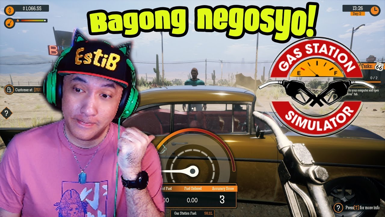 BAGONG NEGOSYO MGA PRE' / GAS STATION SIMULATION EP1 (tagalog / pinoy ...