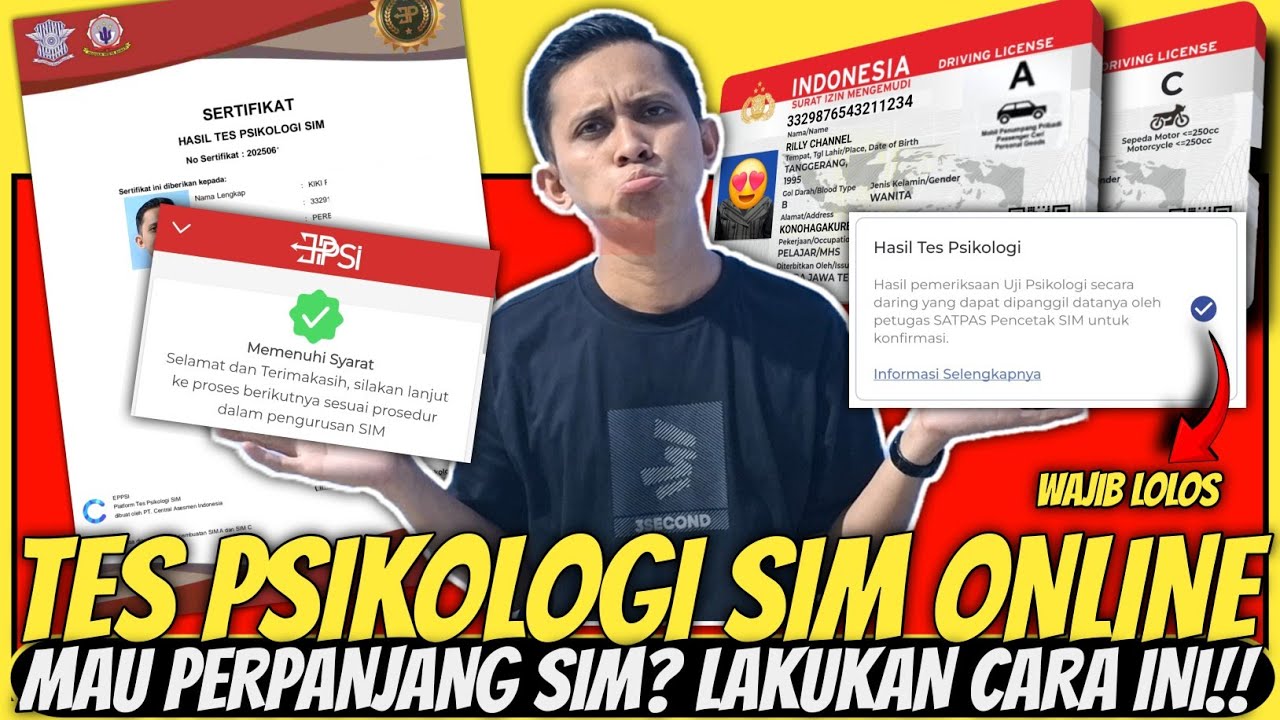 Tes psikologi sim online eppsi Tes Psikoligi perpanjang SIM secara ...