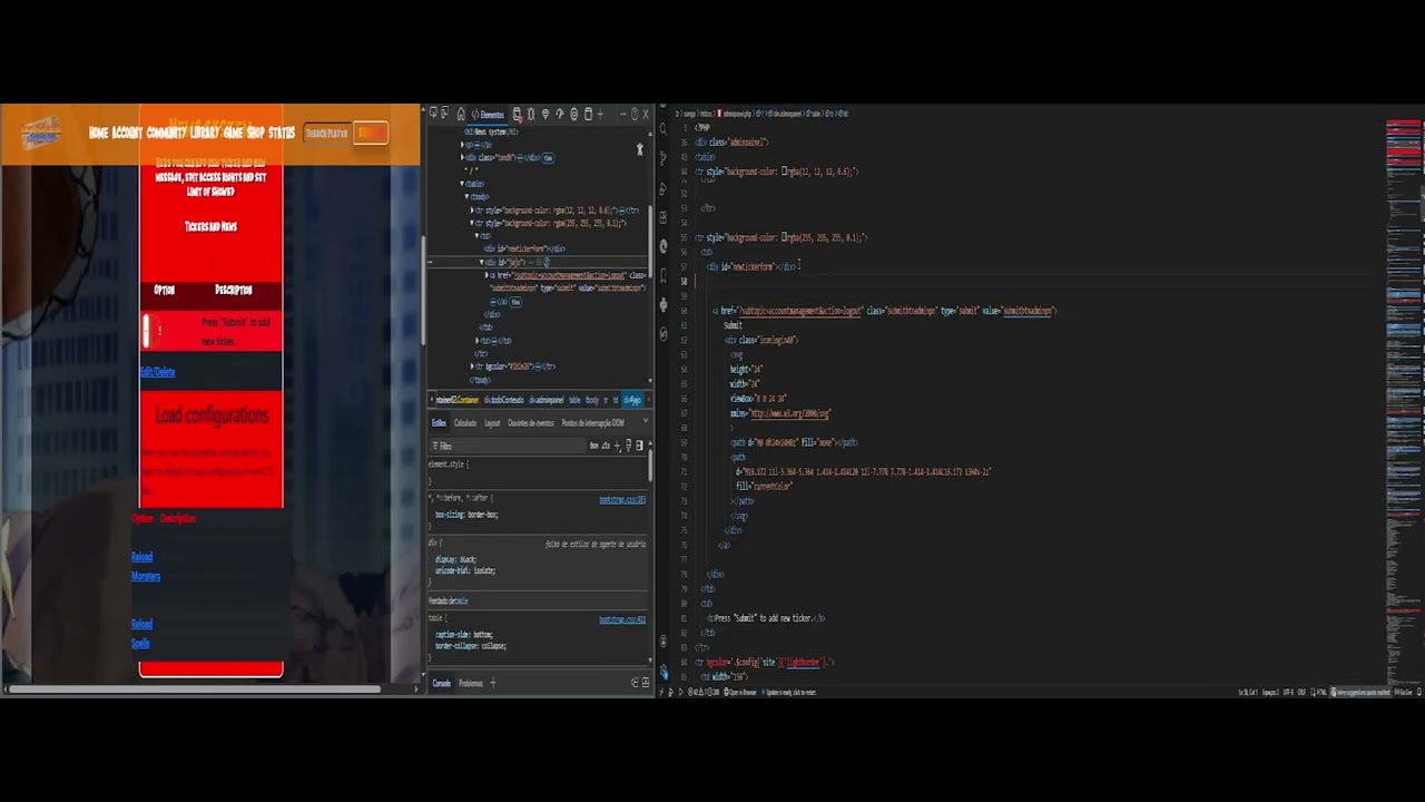 Criação da Pagina, HTML, CSS, JAVASCRIPT E PHP! - YouTube
