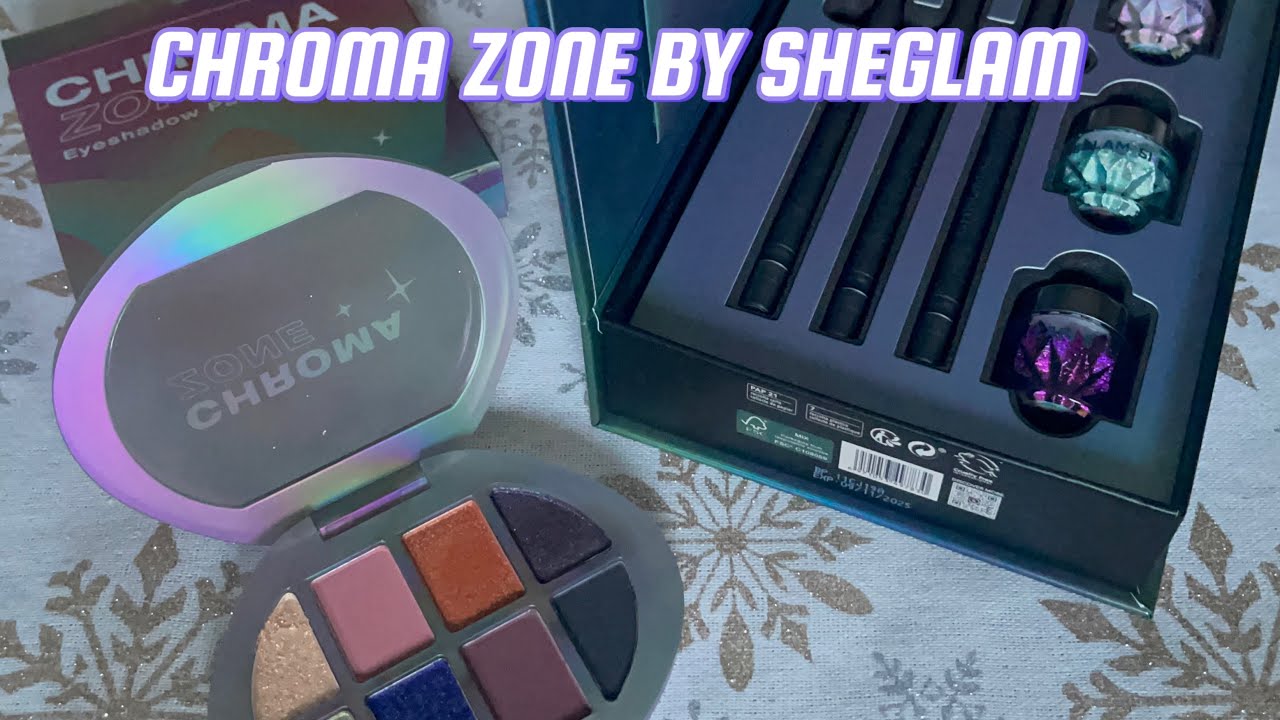 ASMR 🎧| Chroma Zone Makeup Collection by SHEGLAM 💄 💜 - YouTube