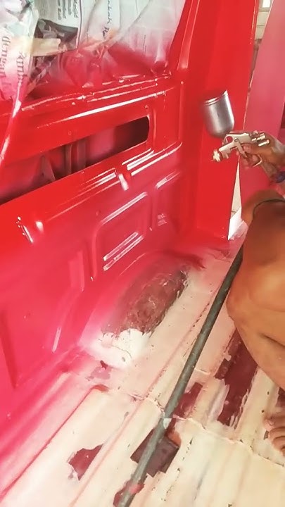 cat dasar mobil warna merah Ferrari #carpaint part 1 - YouTube