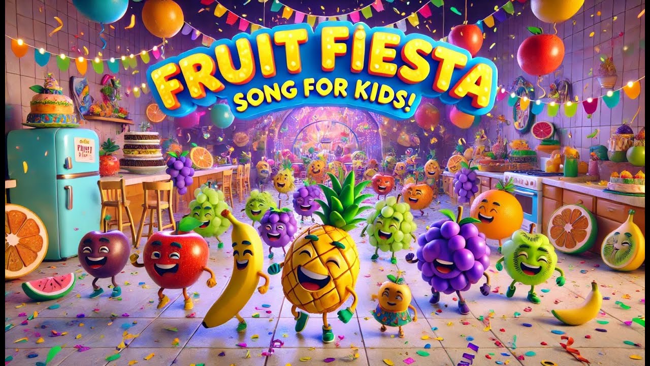 Fruit Fiesta song for Kids !! Fun Fruit Song for kids !!Kids song - YouTube