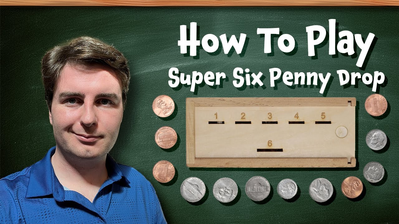 How to Play Super Six Penny Drop Game | Learn to Play Board Games | #wegames - YouTube