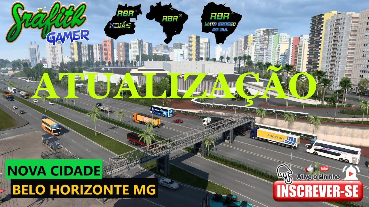 🟢🔴Atualização Mapa RBR com Cidade de Belo Horizonte-MG vem conhecer ...