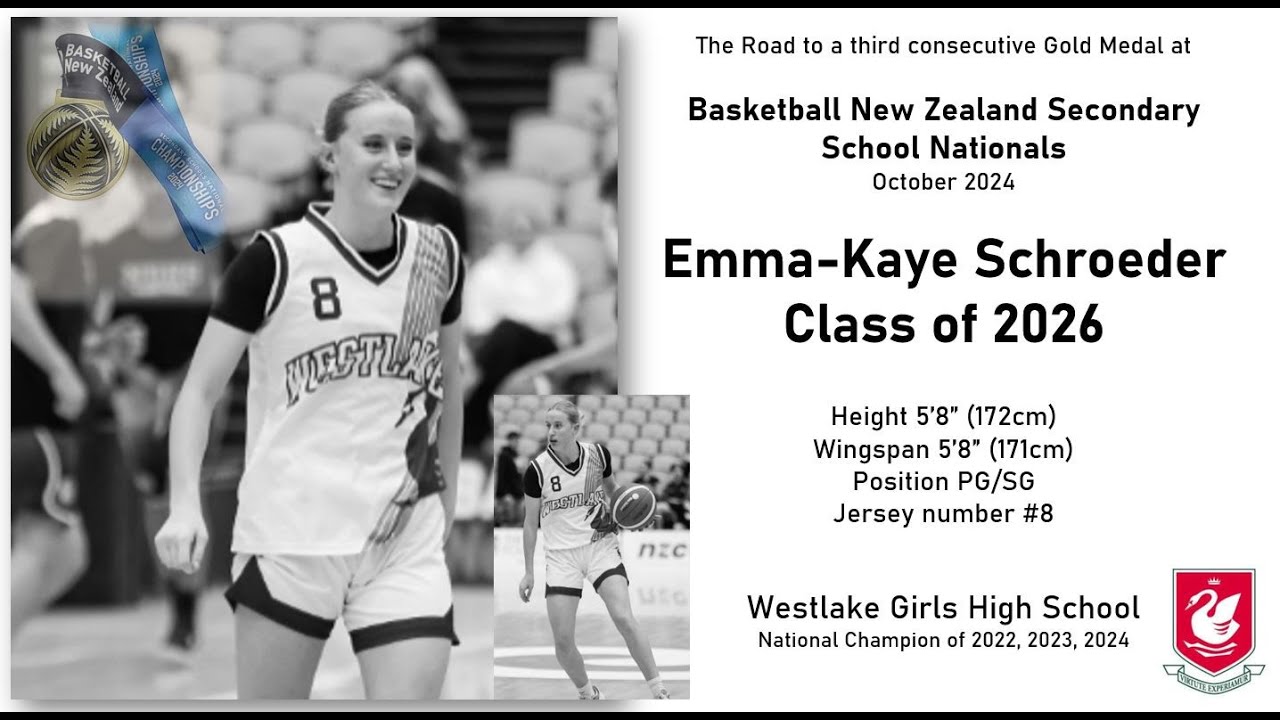 Emma-Kaye Schroeder #8 (c/o 2026) New Zealand National Championship ...