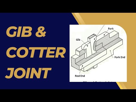 Design of a Gib and Cotter Joint for Square rod - YouTube