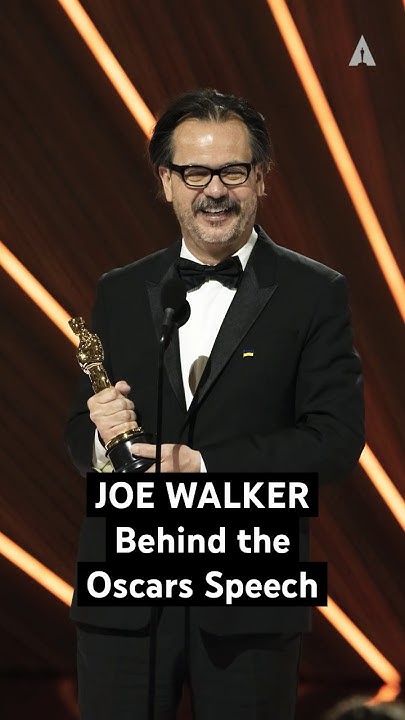 Joe Walker | 94th Oscars Best Film Editing | Behind the Oscars Speech # ...