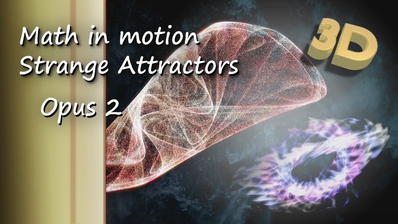Math in motion (Opus 2) — 3D Strange Attractors — Chaos theory - YouTube