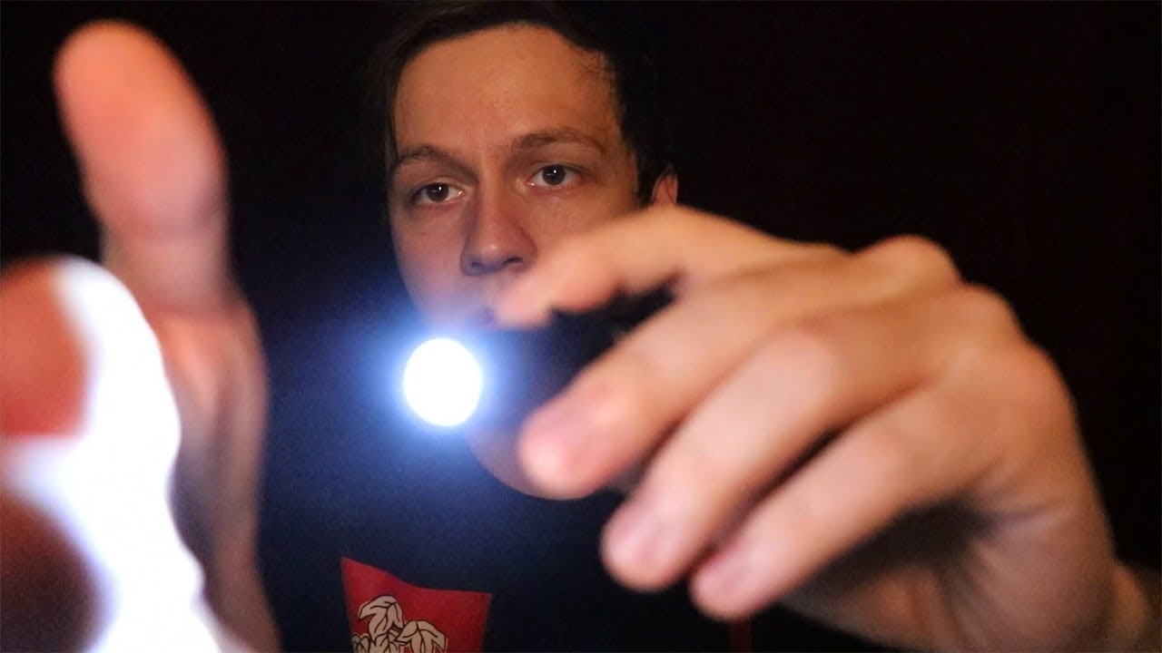 Bright Flashlight & Hand Movements | ASMR - YouTube