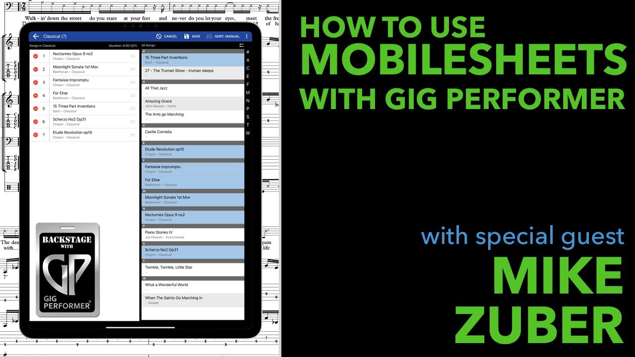 How to Use Mobile Sheets with Special Guest Michael Zuber - YouTube