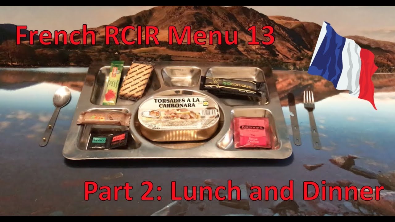 French RCIR Menu 13 Part 2: Lunch & Dinner - YouTube