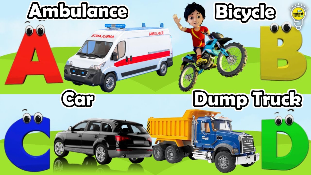 Vehicles Alphabet Song for kids | Vehicle ABC Song | Phonics for Kids ...