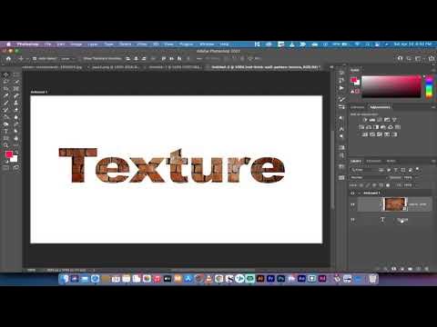 How to Add Texture to Text in Photoshop _ Clipping Mask - YouTube
