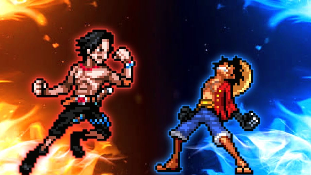 Ace OP(New) VS Luffy OP in Jump Force Mugen - YouTube