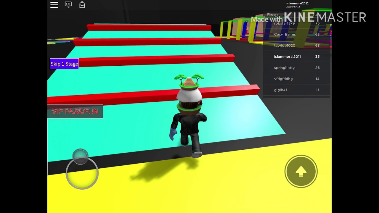 Playing Hole in the wall-escape tablet obby-arsenal - YouTube