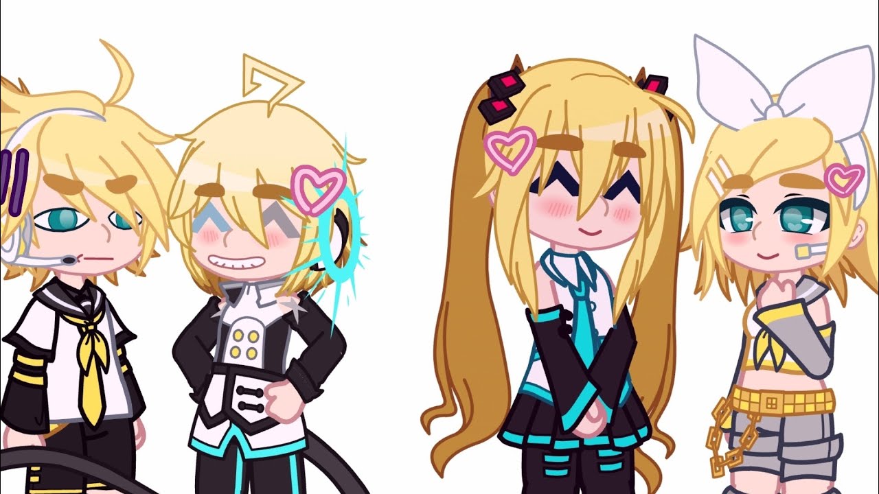 He's only into blonde guys||Piko x Len/Miku x Rin - YouTube