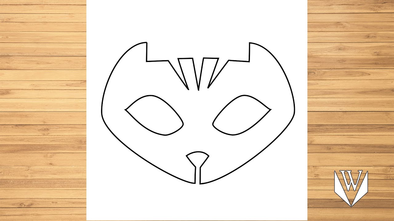 How to draw Catboy logo Step by step, Easy Draw | Free Download ...