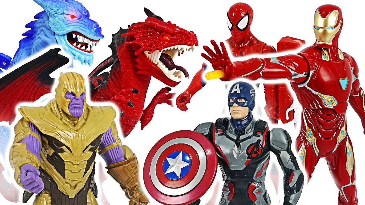 Avengers End Game Shield Blast Captain America & Repulsor Blast Iron ...