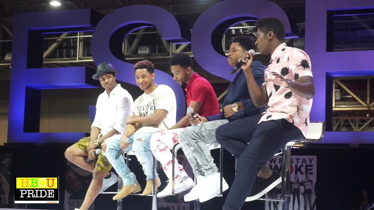 "Detroit" cast members being interviewed, at the 2017 Essence Fest ...