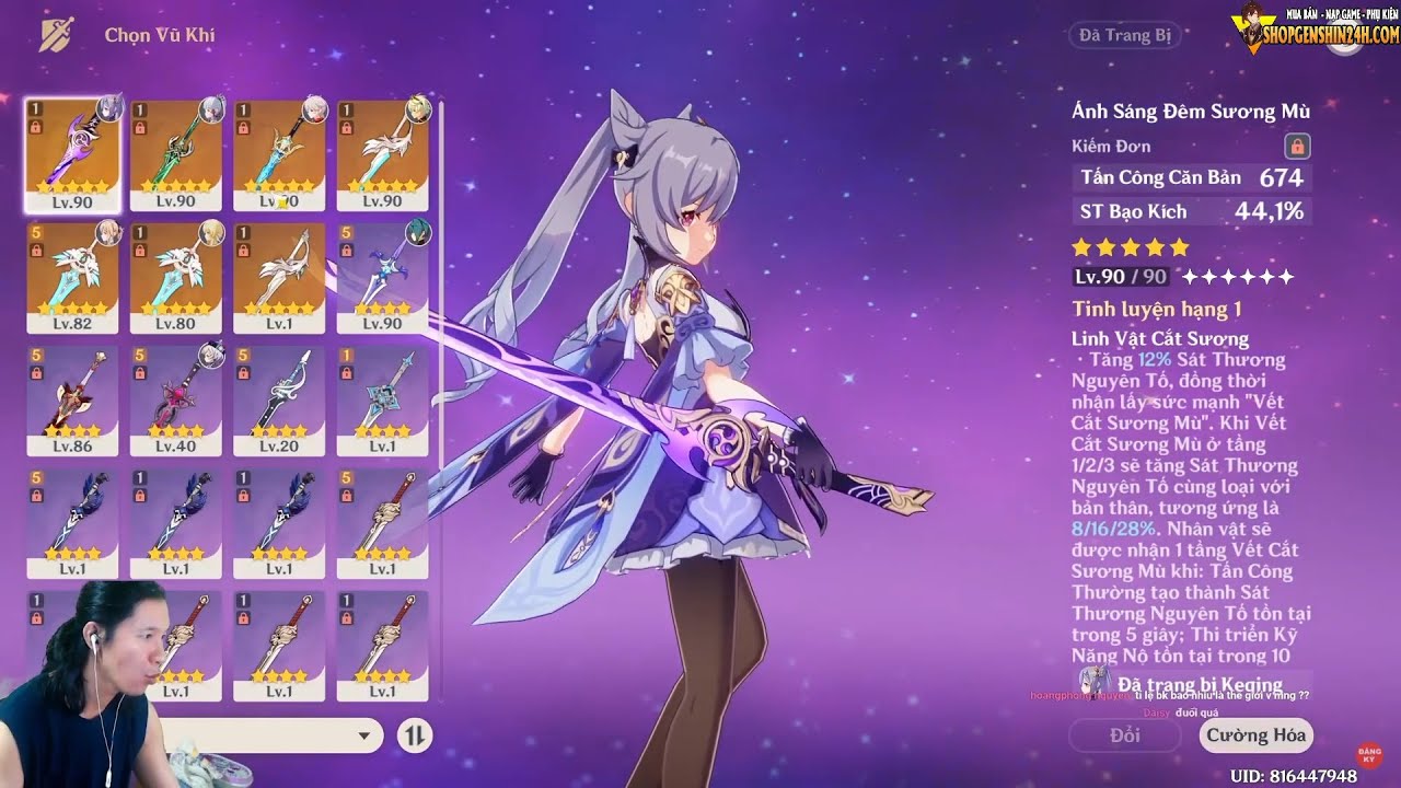 Keqing và những chuyện liên quan (vũ khí,TDV,...) - YouTube