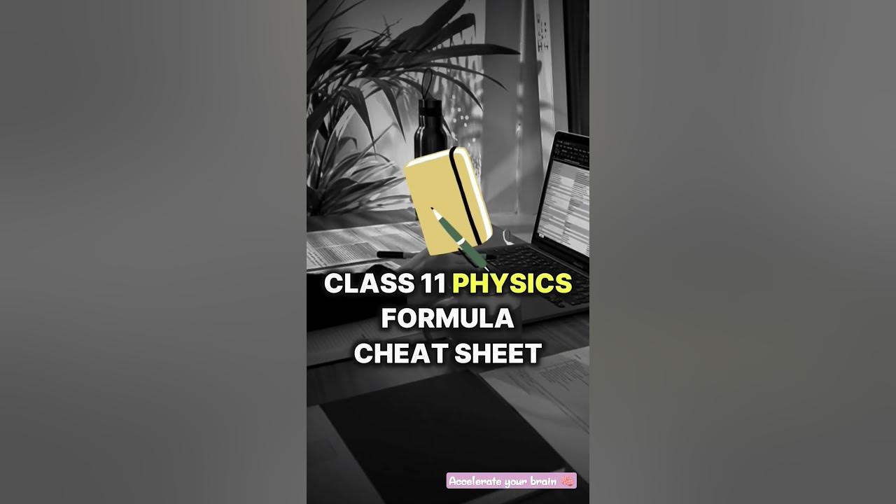 Class 11 Physics formula cheat sheet by topper #youtubeshorts # ...