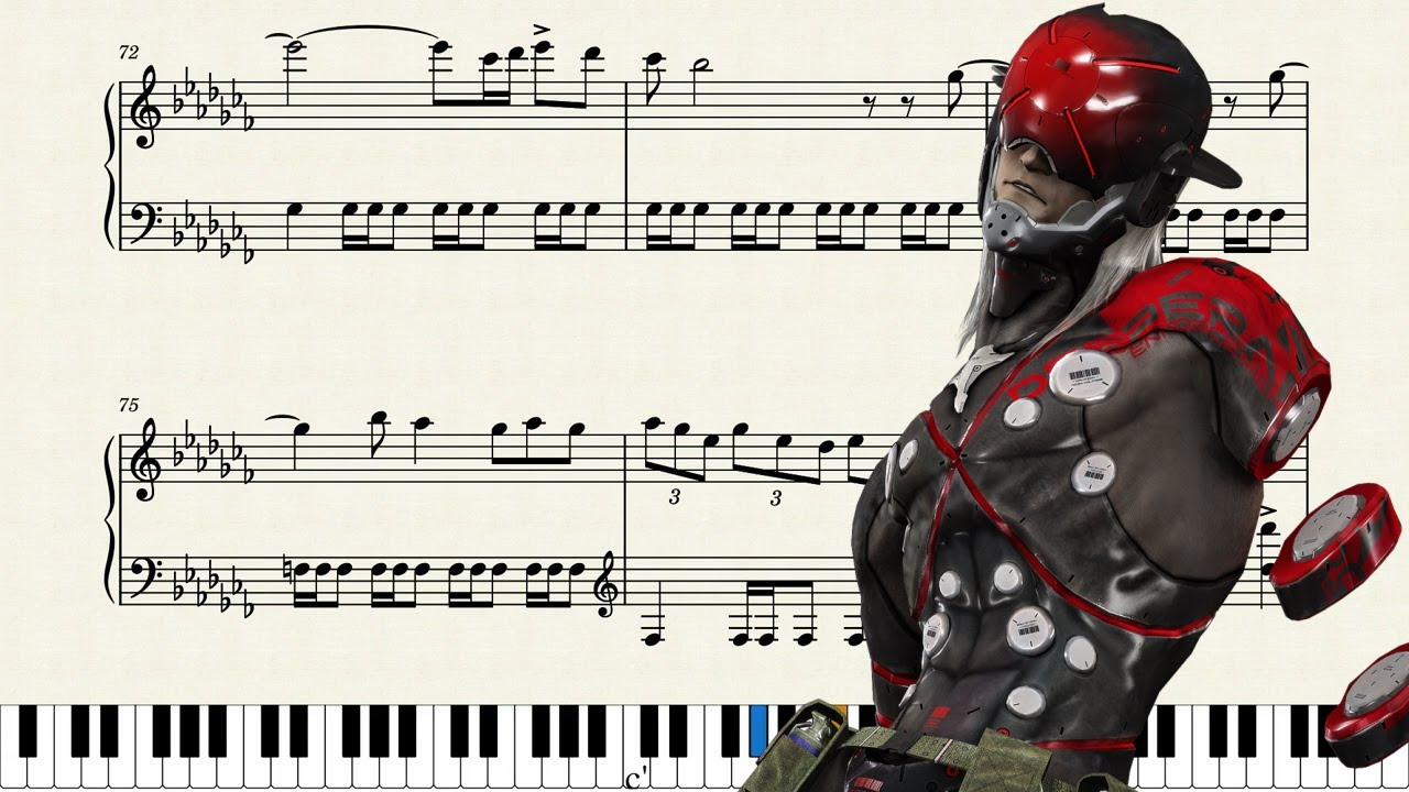 The Stains of Time Piano Music Sheet (Metal Gear Rising: Revengeance ...