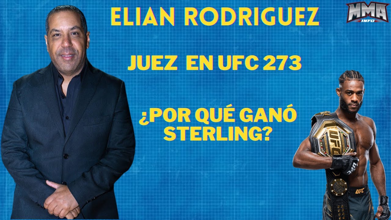 POR QUE GANÓ Aljamain Sterling? Elian Rodriguez JUEZ en UFC 273 nos da ...