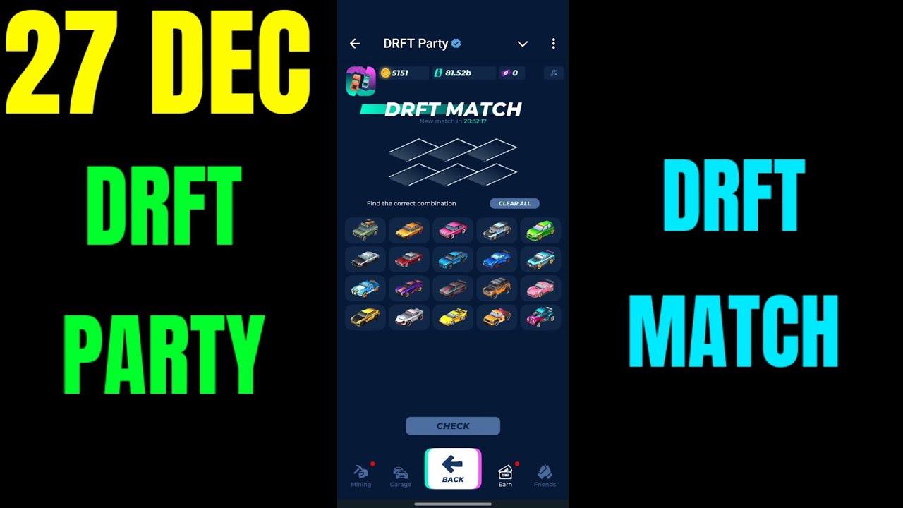 27 December DRFT Party DRFT Match | Today drft Promo Code | DRFT MATCH ...