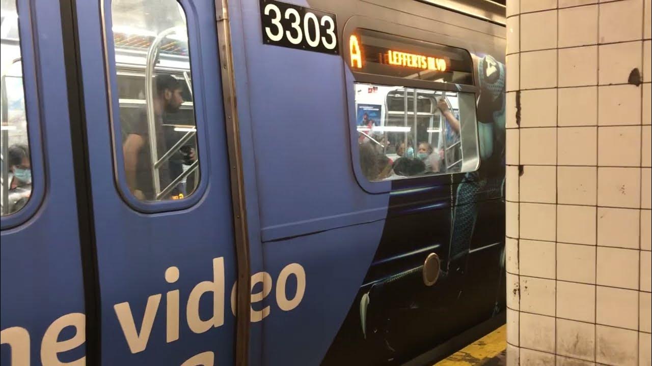 R179 A Train to Ozone Park Lefferts Blvd leaving Hoyt Schermerhorn St wrapped! - YouTube