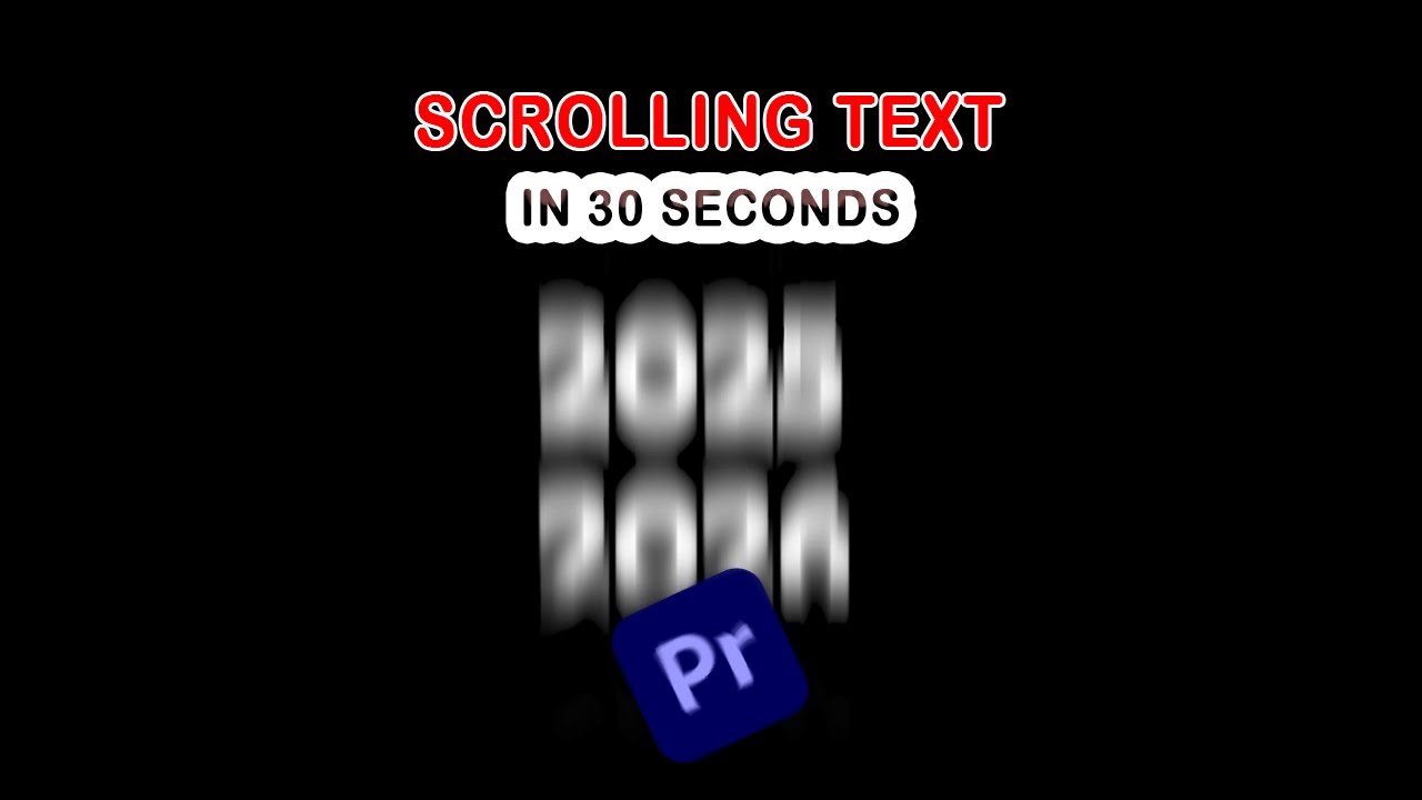 Scrolling text in 30 seconds in premiere pro 😍😍 - YouTube