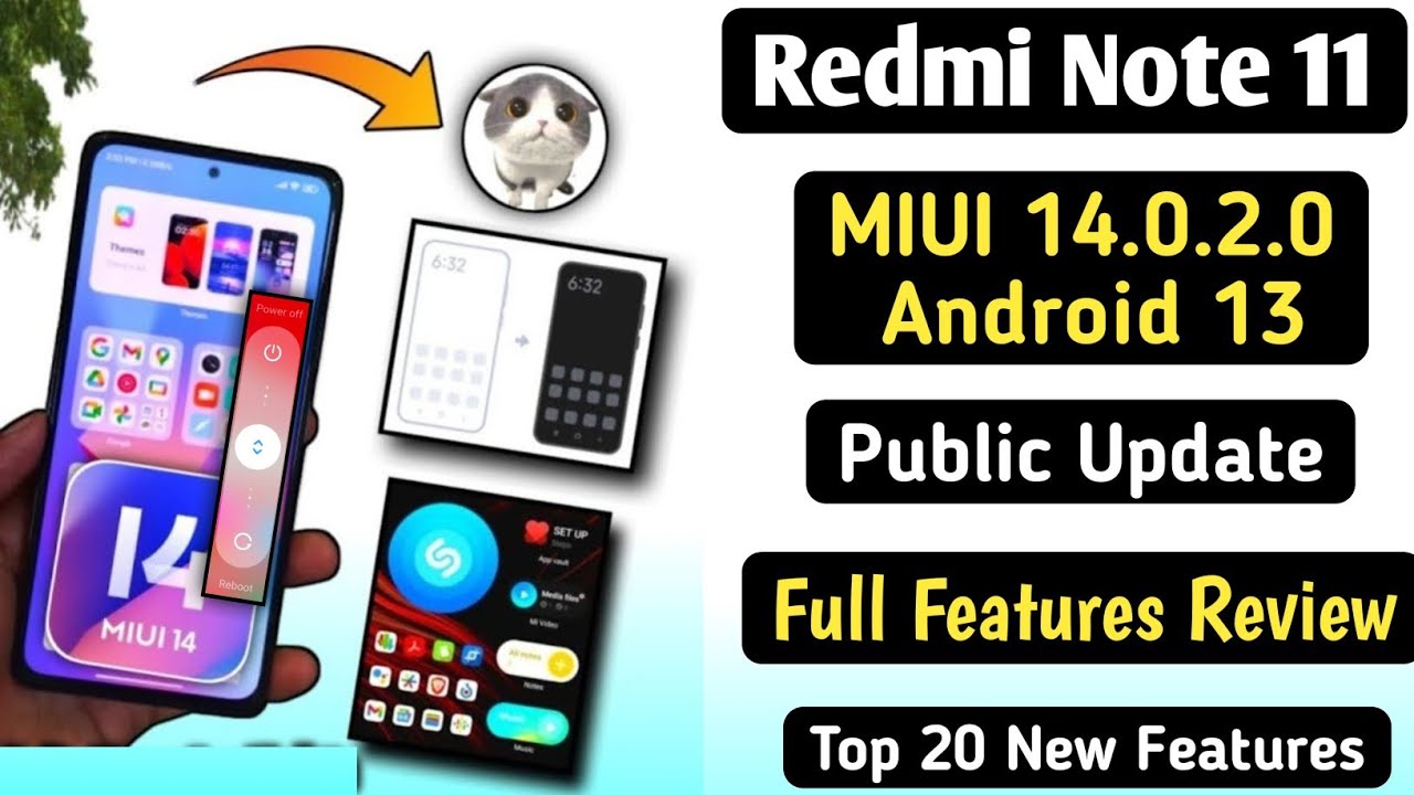 Redmi Note 11 MIUI 14 Android 13 New update Full Features Review ...