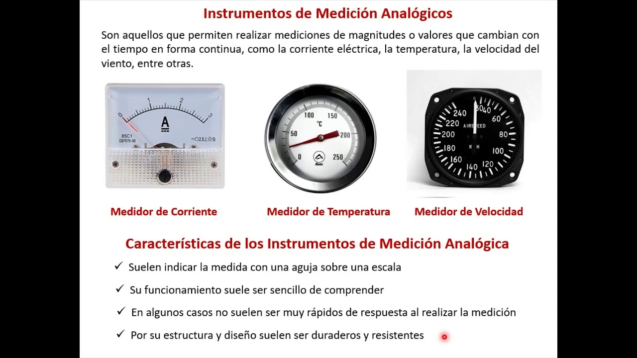 Conceptos de Mediciones e Instrumentos. Instrumentos Analógicos e ...
