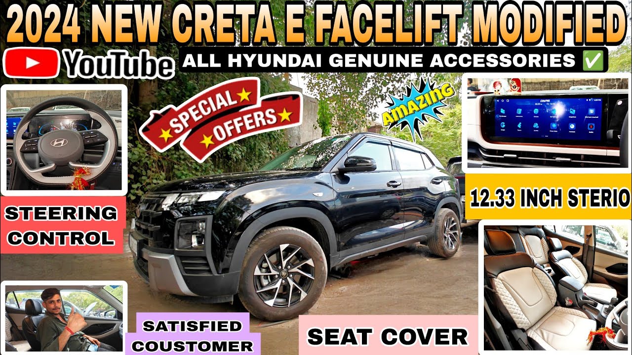 CRETA FACELIFT 2024 MODIFIED E TO SX CRETA GENUINE PARTS🔥HEAVY DISCOUNT ...