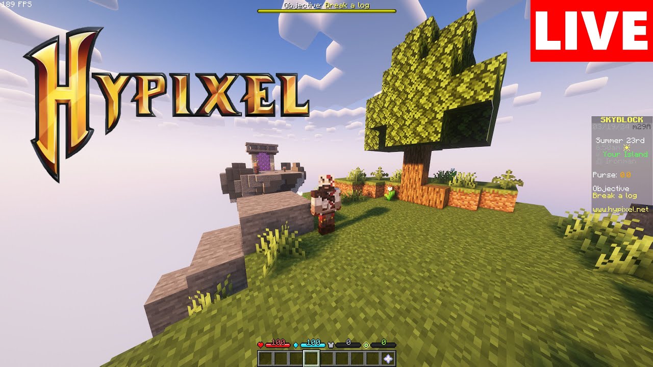 Creating a NEW Ironman Profile in 2024 (Hypixel Skyblock) LIVE! - YouTube