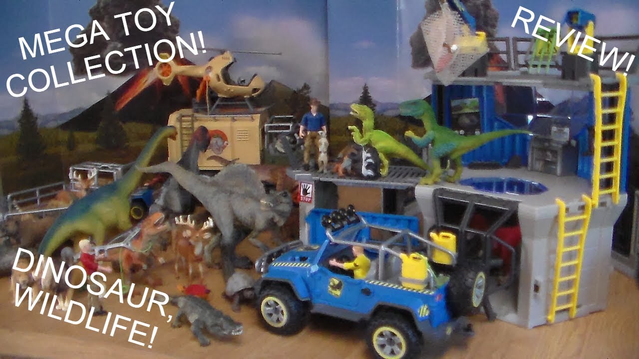 SCHLEICH DINOSAUR WILD LIFE TOY COLLECTION REVIEW! Dinosaurs Safari ...