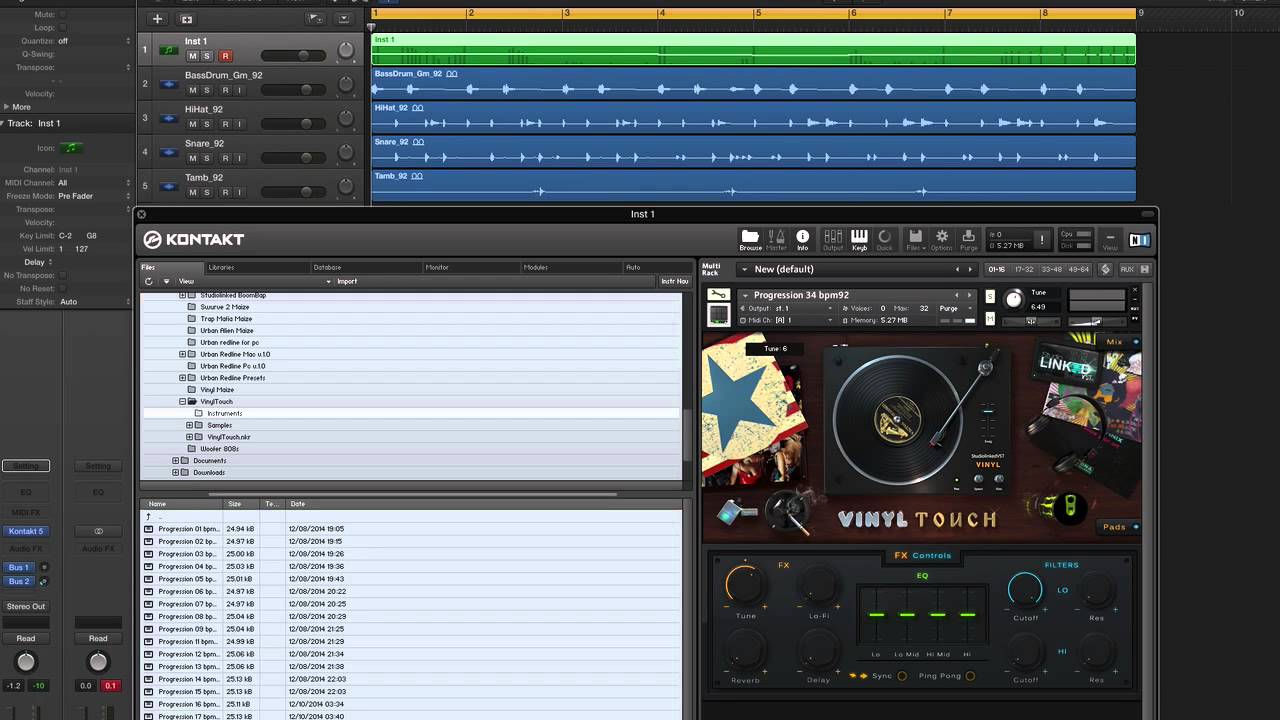 VINYL TOUCH (Virtual Instrument) - YouTube
