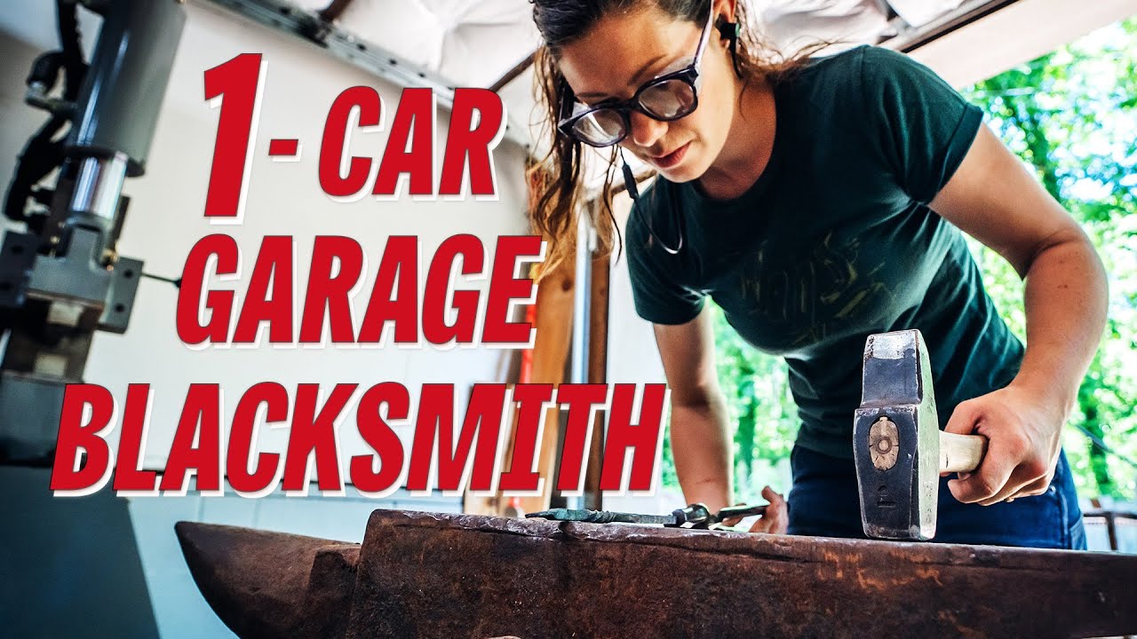 One Car Garage Blacksmith Shop // Blacksmithing & Welding - YouTube