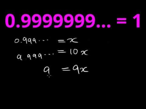0.9999... = 1 증명 - YouTube