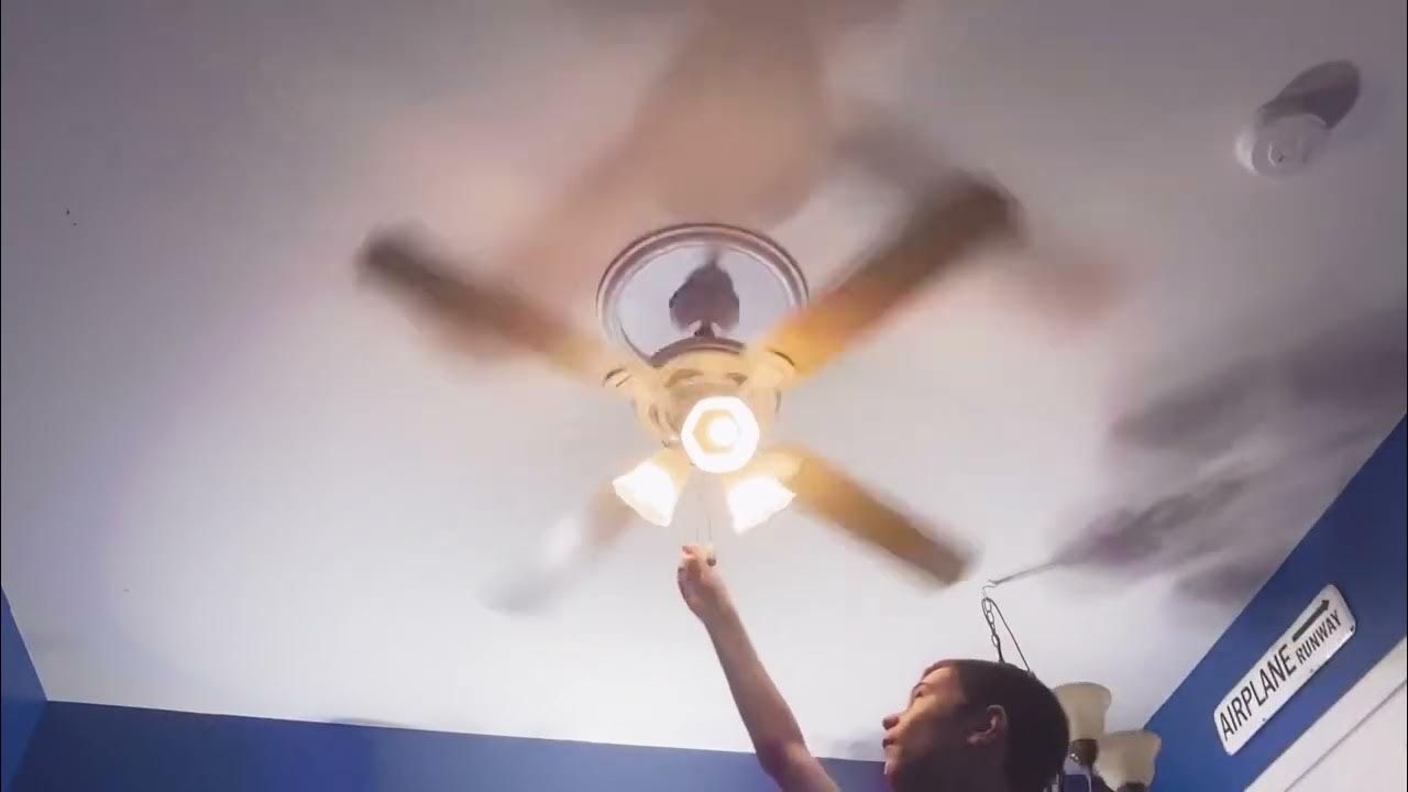 52” Aloha Breeze ceiling fan (oak side blades) - YouTube